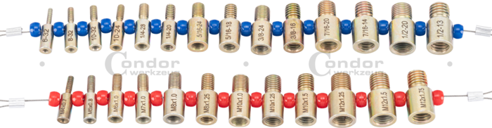 Gabarits de contrôle de filetage | 26 tailles | métrique M4 au M12 et ...