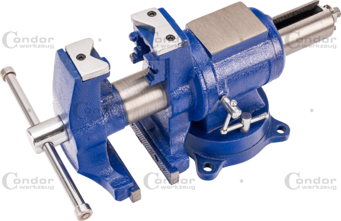 Étau d'établi multifonctions | tête rotative à 360° | base pivotante 125 mm