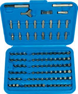 Embout de sécurité | Set 100 pcs. | 1/4 " | 25 mm | 1100