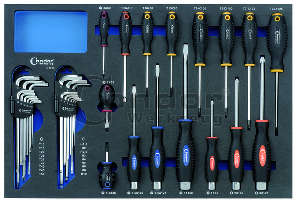 Assortiment outils de vissage | Module servante d'atelier | 7250