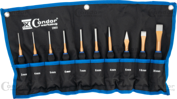 Poinçons et burins | Poignée Softgrip | 10 pcs